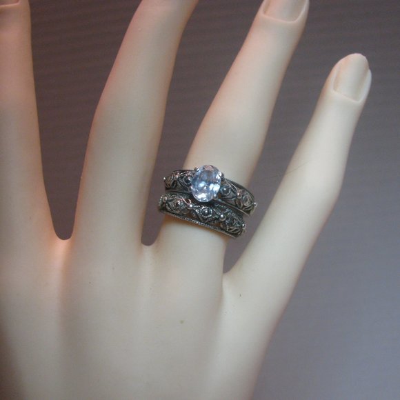 RJ | Jewelry | Wedding Set 925 Silver Size 6 | Poshmark